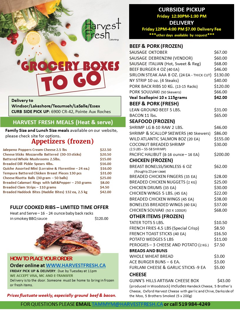 Home - Harvest Fresh Catering